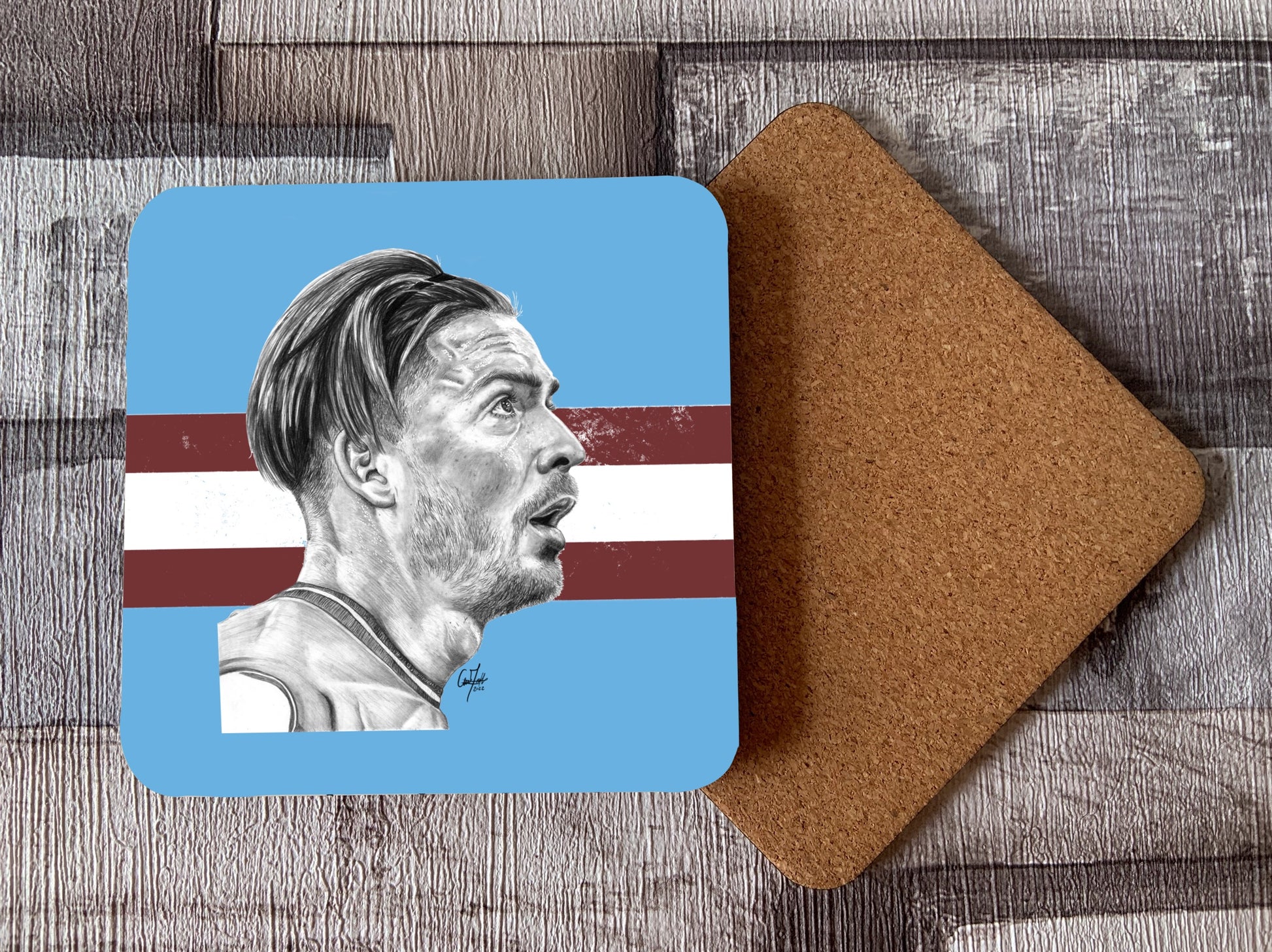 Jack Grealish Drawing Coaster – gfirthart
