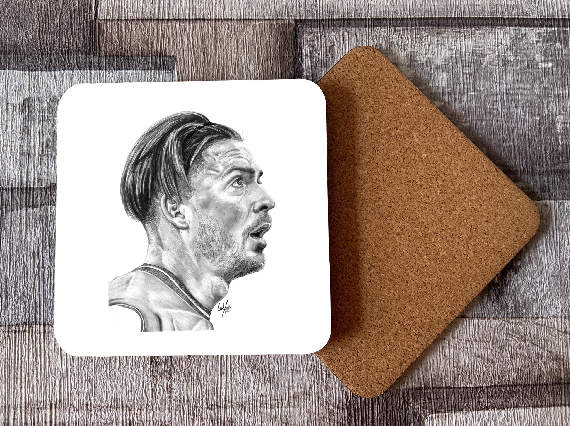 Jack Grealish Drawing Coaster – gfirthart
