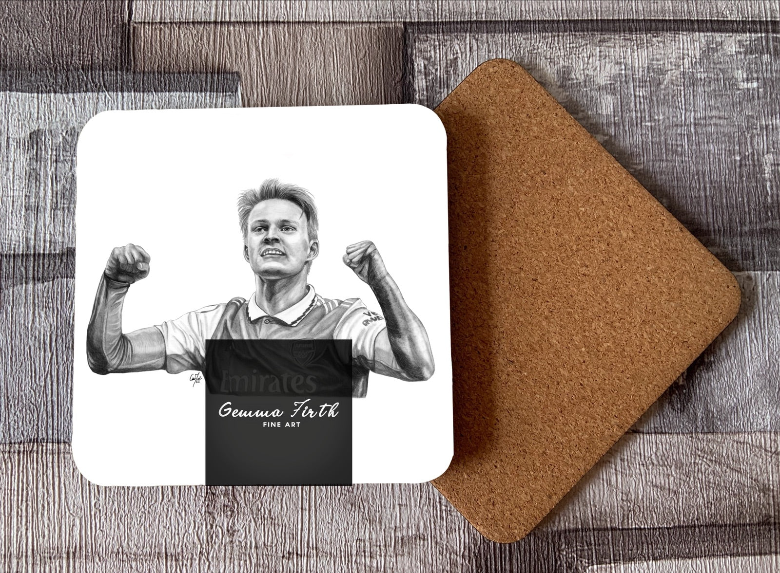 Martin Ødegaard Drawing Coaster – gfirthart