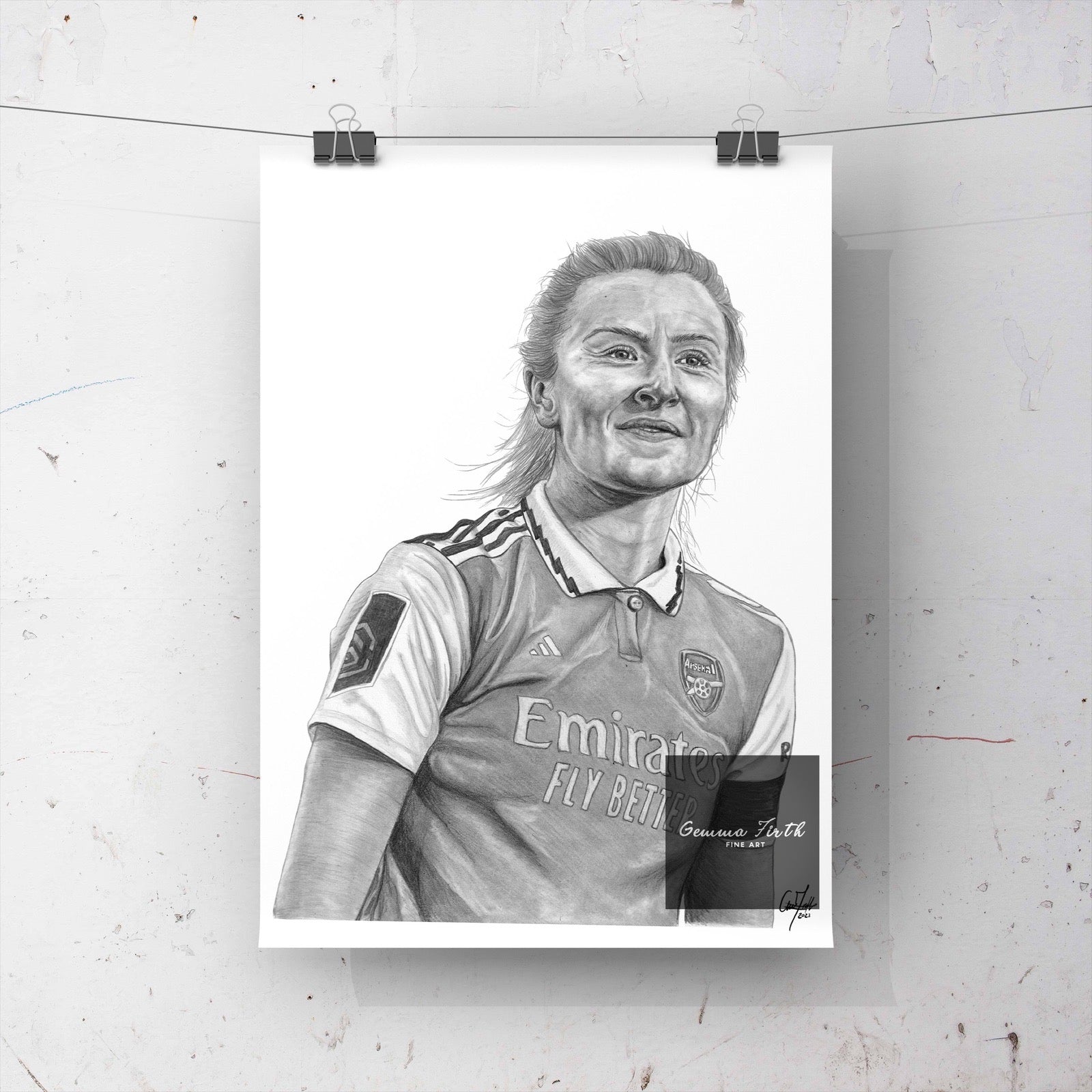 Leah Williamson Drawing Poster Print – gfirthart