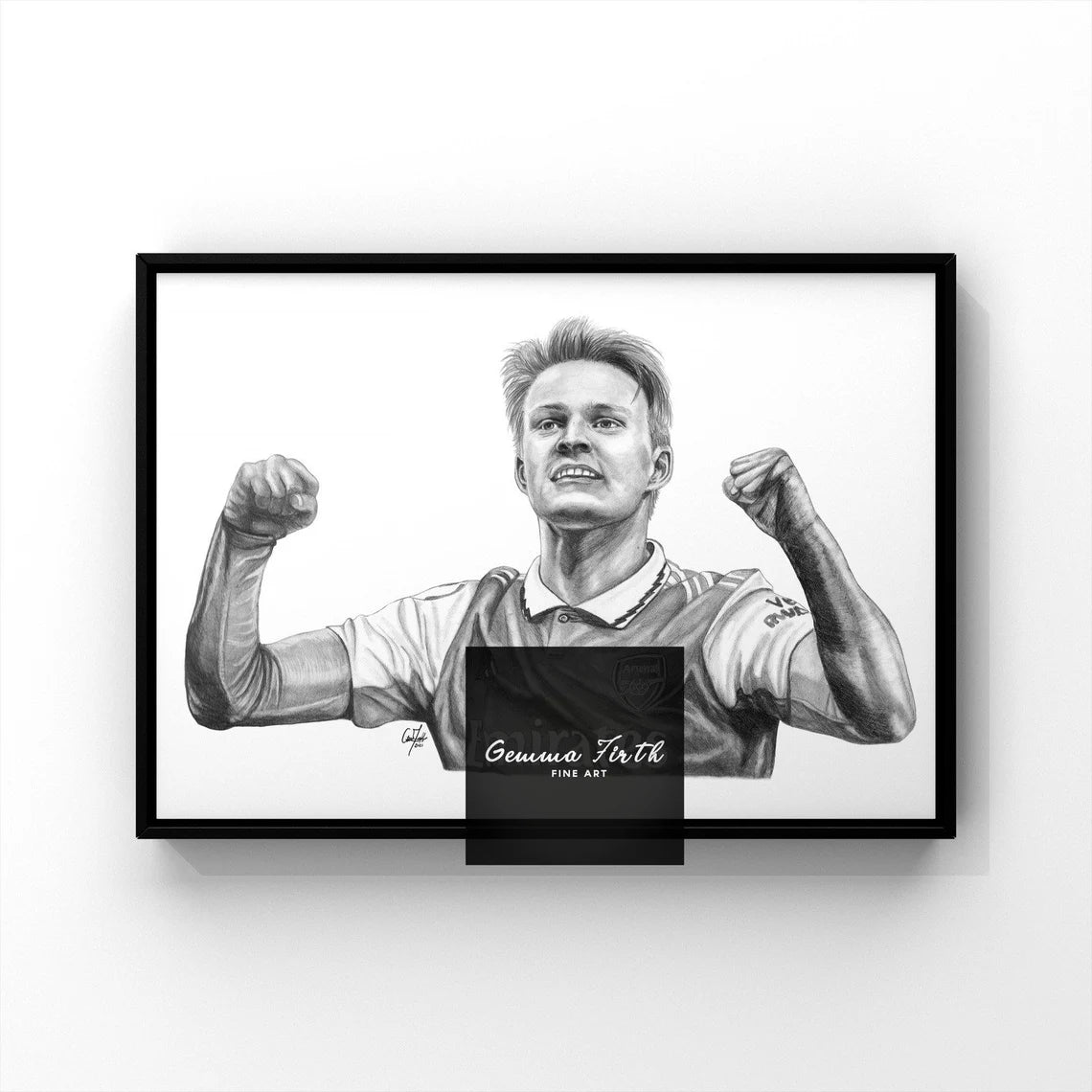 Martin Ødegaard Drawing Poster Print – gfirthart